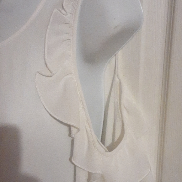 Primark | Tops | Primark White Sleevless Blouse In Size | Poshmark